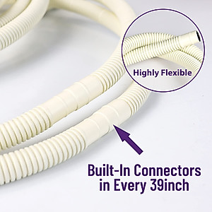 Mxclimate Air Conditioner Drain Hose 20 Ft for Ductless Mini Split AC Heat Pump Systems,UV Resistant & Flexible