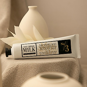 Archipelago Botanicals Oat Milk Hand Crème, Rich and Lightly Scented Hand Lotion for Dry Skin, Cuticles and Rough Spots, Premium Plant Extracts (3.2 oz)