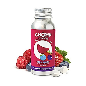 Chomp Junior Very Berry Toothpaste Tablets with Nano Hydroxyapatite