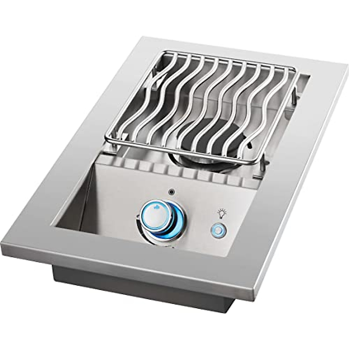 Napoleon Built-In Component - BIB10RTPSS - Single Drop-In Range Style Burner, 10-inch, BBQ Grill, Marine Grade Stainless Steel, Natural Gas, 10-inch Burner, JETFIRE™ Ignition, Easy To Light