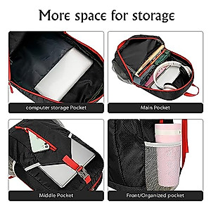 AMO NENES 25~30L Lightweight Hiking Backpack, Foldable Waterproof Packable Backpack for Travel Camping Outdoor Hiking Daypack (Black)…