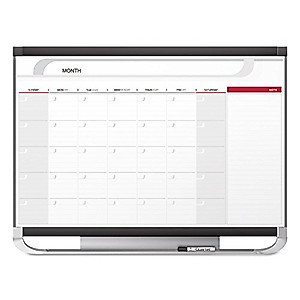 Quartet Dry Erase Calendar Board, Planner, Magnetic Whiteboard, 3' x 2', Yearly, Total Erase Surface, Prestige 2 (CP32P2)