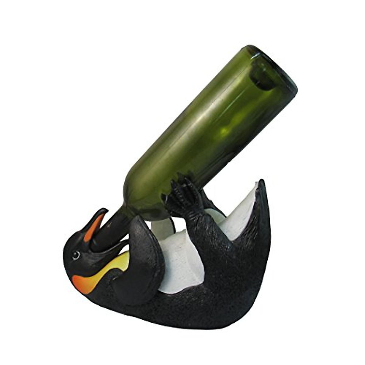 Playful Antarctic Penguin Wine Bottle Holder By DWK | Tabletop South Pole Decor And Centerpiece