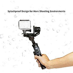 FeiyuTech G6 Max 3-Axis Handheld Gimbal Stabilizer (G6 Plus Upgrade Ver) for Mirrorless Camera Like Sony a7 w/Short Lens,Action Camera Gopro,Smart Phone iPhone 11 Pro Max 8,1.2Kg Payload,Splash Proof