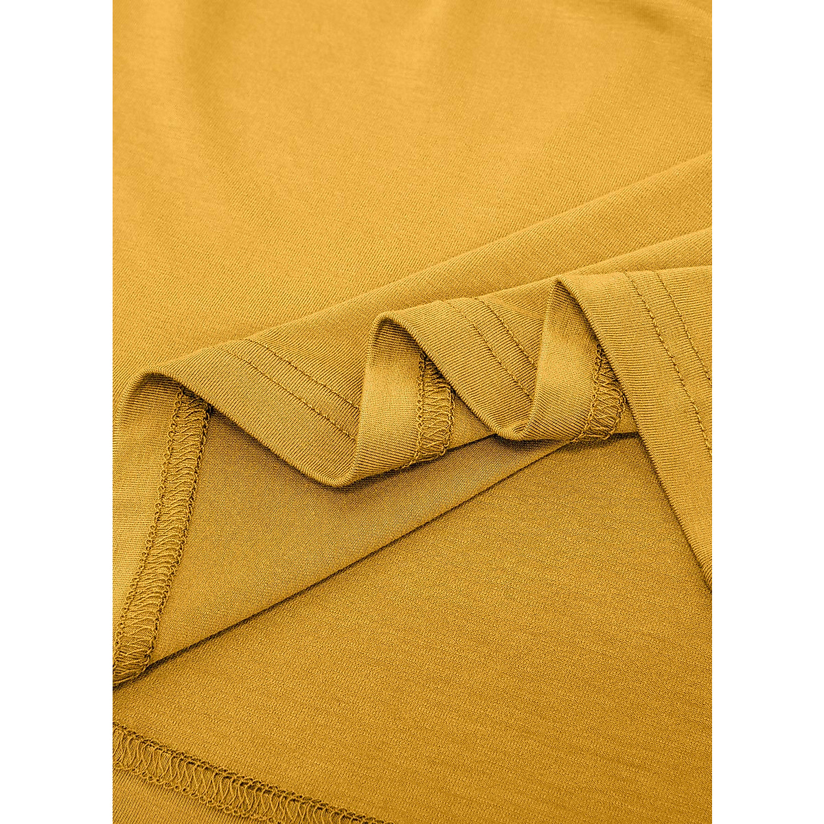 AUHEGN Women's Turtleneck Shirts Long Sleeve Tops Thermal Sweaters for Women X-Large Mustard