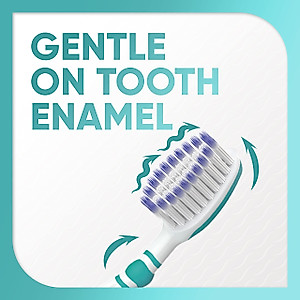 Sensodyne Pronamel Medium Toothbrush, Provides Tooth Enamel Protection and Cleans Better with Less Pressure - 4 Count