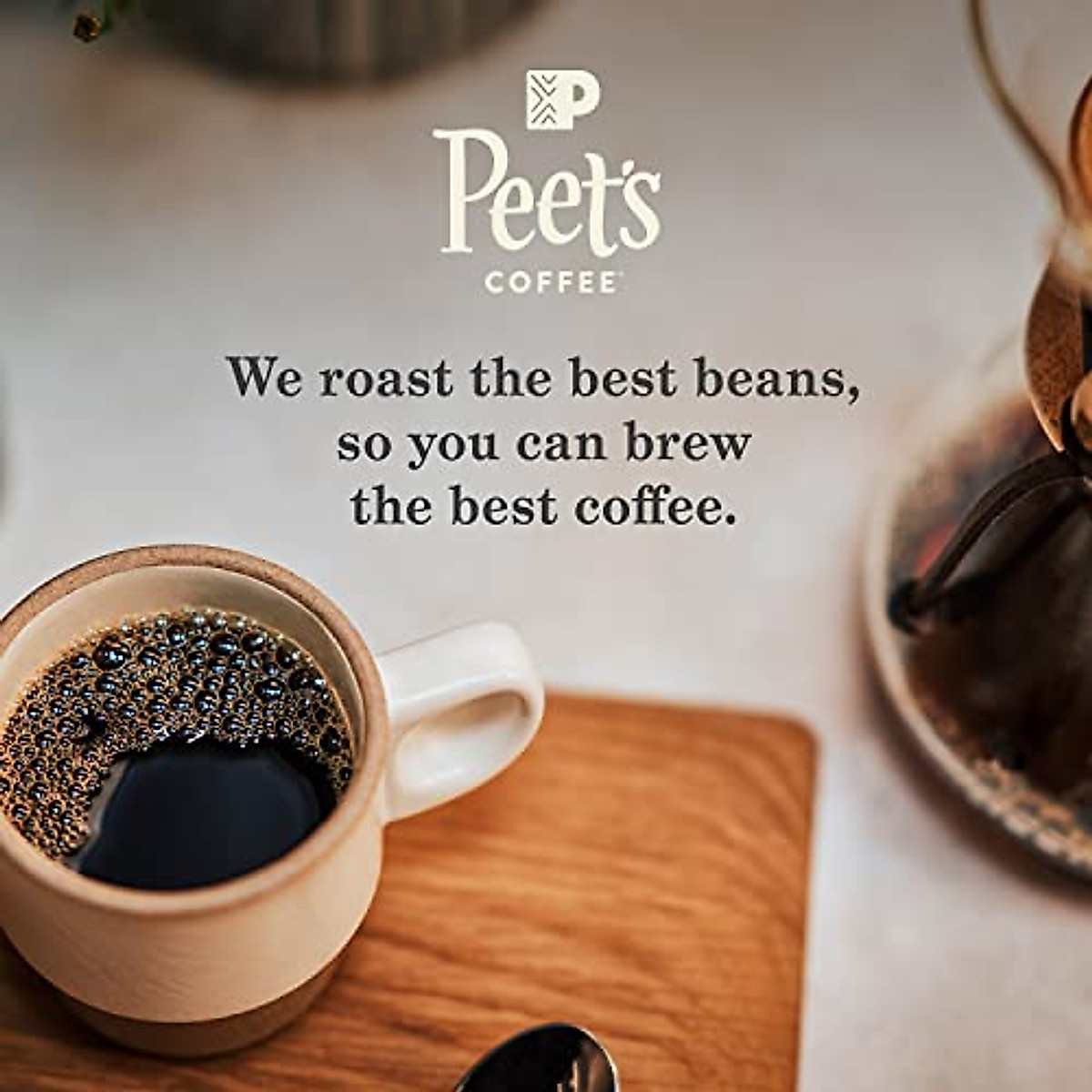 Peet's Coffee, Dark Roast Espresso Pods, Ristretto Intensity 10, 10 Count (1 Box of 10 Espresso Capsules)