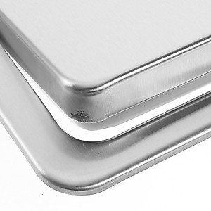 Amosfun Built-in Countertop Trash Bin Lid and Waste Chute Lid, Stainless Steel Balance Flap Cover, Silver Trash Grommet Swing Trash Can Lid Accessories 23X16.5X3.3CM