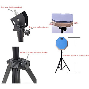 Meech 8-inch Dumb Drum Set Mute Drum Double-sided Practice Mat With Stand Beginner Dumb Drum Set Four Colors Available