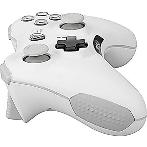 MSI Force GC30V2 White Wireless Gaming Controller, Dual Vibration Motors, Dual Connection Modes, Interchangable D-Pads, Compatible with PC & Android