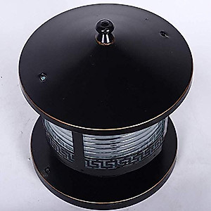 WYBFZTT-188 LED Post Lights Outdoor Villa Home Garden Patio Pillar Lamp E27 Waterproof Glass Lantern Lawn Light Balcony Garage Terrace Fence Sconce Light