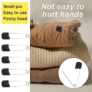 YOSAWA 50Pcs 2.2" Plastic Head Safety Nappy Pins