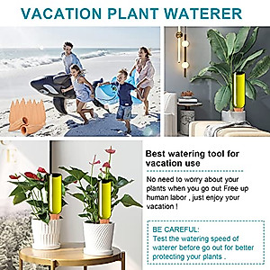 KOAMLY 12 Pcs Self Watering Spikes,Terracotta Plant Watering Devices,Terra Cotta Self Watering Planter Insert,Recycled Wine Bottle Water Plants While Away