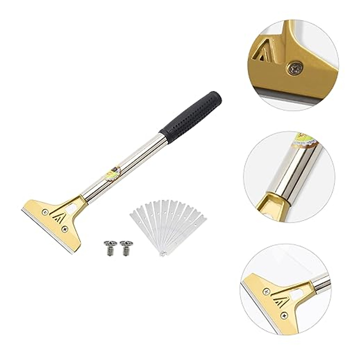 SEWOART Cleaning Blade Paint Squeegee Sticker Remover Marble Scraper Sticker Scraper Tools Grout Cleaning Tool Cleaning Scraper Spackle for Drywall Putty Shovel Grout Tool Aluminum Alloy