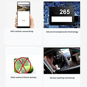 1080P FHD Dual Dash Cam, Control, Night, 170° Wide Angle, Parking Mode, for Cars