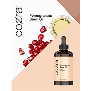 Horbäach Pomegranate Seed Oil | 4 fl oz | For Face & Hair | Promotes Clear Looking Skin, and Reduces Appearance of Fine Lines and Wrinkles | Cold Pressed | SLS & Paraben Free | Coera