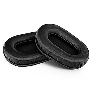 BRAINWAVZ Sheepskin Leather Replacement Ear Pads for Sony MDR 7506, V6 &CD900ST with Premium Memory Foam Earpads & Suitable for Other On Ear Headphones