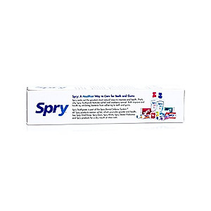 Spry Xylitol Toothpaste 5oz, Fluoride Free Toothpaste Adult and Kids, Teeth Whitening Toothpaste with Xylitol, Natural Breath Freshening, Mouth Moisturizing Ingredients, Cinnamon (Pack of 1)