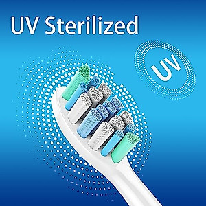 Replacement Toothbrush Heads Compatible with Sonicare Electric Toothbrush(Individually Packaged with Hygienic Cover),8 Pack Replacement Brush Heads for Phillips Sonicare Snap-on Handles (8 Count)