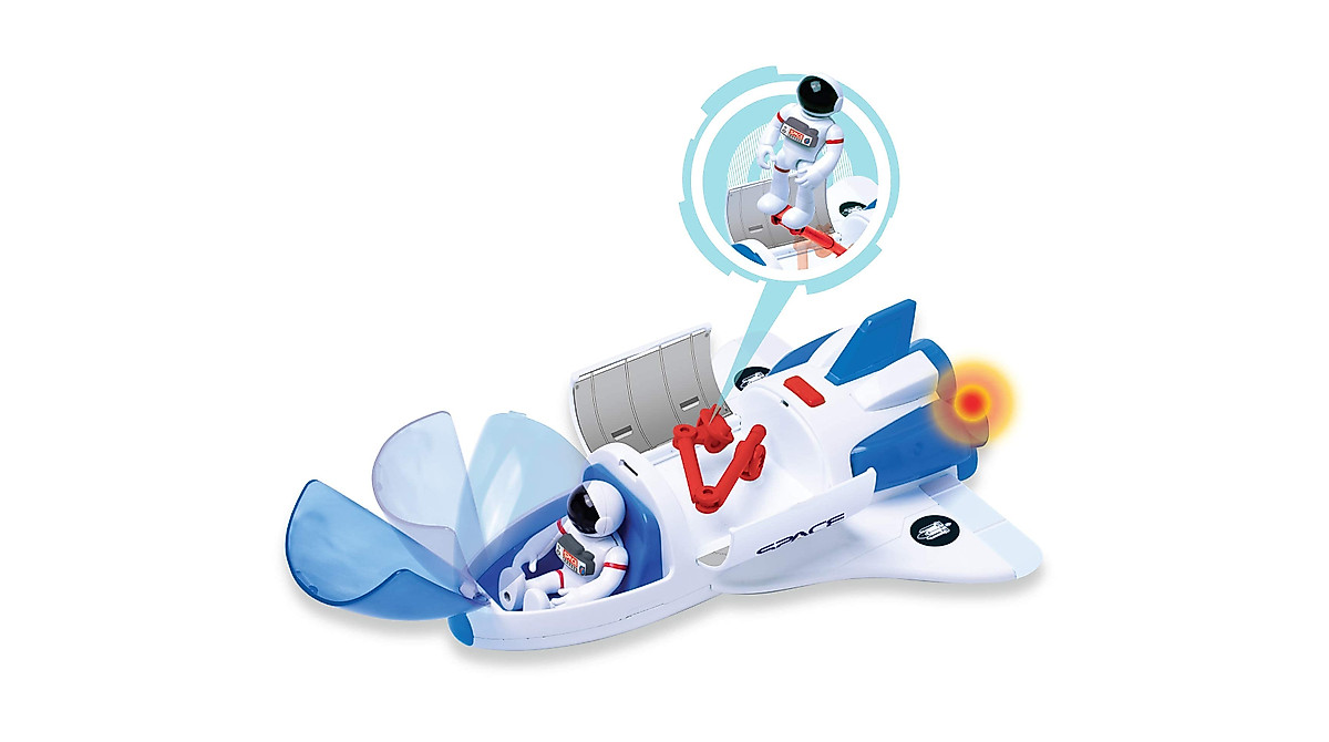 ASTRO VENTURE Space Playset - Kids Space Shuttle & Rover Fun Toy
