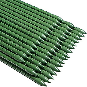 WAENLIR Garden Stakes 60 inch 5ft Sturdy Plant Sticks/Support, Tomato Stakes, Pack of 30