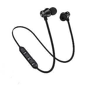 PMUYBHF 2PC Wireless Bluetooth Earphone Stereo Sports Wireless Earbuds & 3.5mm Wired Sport Headphones Earphones Fits All 3.5mm Devices