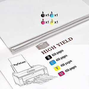 212XL for Epson 212 Ink Cartridges T212XL 212 XL for Epson XP-4100 Epson XP-4105 Epson WF-2830 WF-2850 Printer 4pack(Black Cyan Magenta Yellow)