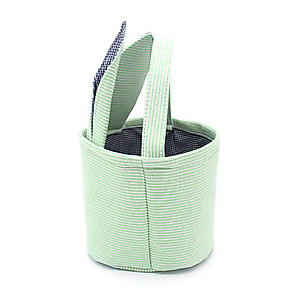 Lxitol Easter Baskets Easter Bunny Ears Bags - Easter Egg Bunny Bucket for Kids (Green)