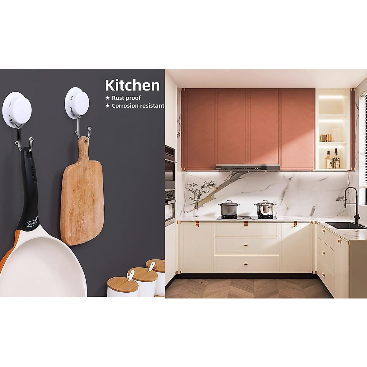 MEILEW Heavy Suction Cup Hooks，Large Suction Cup Hook Hanging Towel Inside Shower Wall，Home so Strong Suction Cup Hooks for Shower Window Bath and Glass Hanging up to 22 lbs(2-Pack), White, D-260015