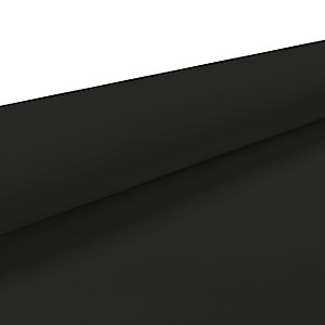 VIZALO 100x200DNylon Fabric 58” Wide with Water Repellent and PU Coating for Outdoor/Indoor, DIY Craft, Bags, Accessories, Travelware, Upholstery, Curtain, Tarp, Tent, Gear Sack. (Black, 1 Yard)