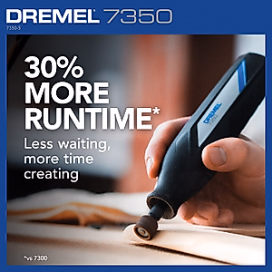 Dremel 7350-5 Cordless Rotary Tool Kit, Includes 4V Li-ion Battery and 5 Rotary Tool Accessories - Ideal for Light DIY Projects and Precision Work