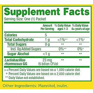 Culturelle Kids Daily Probiotic Supplement - Helps Support a Healthy Immune & Digestive System* - #1 Pediatrician Recommended Brand - For Age 3+ - 30 Single Packets