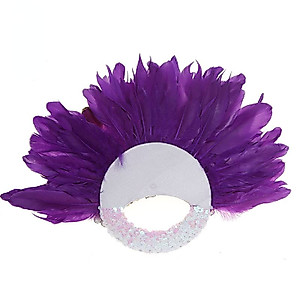 Veo's Fan African Custom Bride Wedding Feather Hand Fan DIY Handmade Lace Fans Luxury Dance Fan Hand Held Photo Props Party Wedding Favors -Feather Fans for Wedding