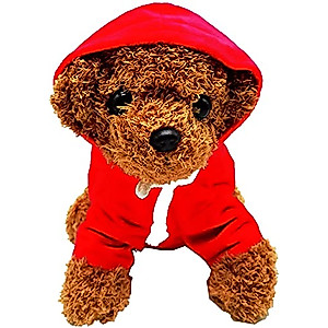 Plush Stuffed Animal Puppy Dog - Adorable Goldendoodle for Gifts, Emotional Support, Toy - Golden Brown Poodle - Ultra Soft & Realistic, 9.8 Inch 0235 (Brown)