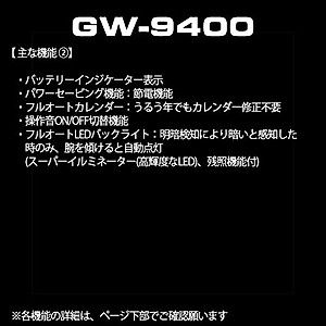 Casio Men's GW-9400J-1JF G-Shock Digital G Rangeman Series Multiband 6, Black Watch