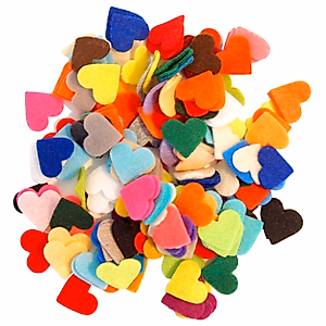 Playfully Ever After 3 inch Felt Hearts 100pc - Mix Color Pack