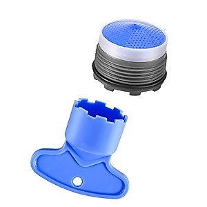 21.5mm Kitchen Sink Aerators Faucet Aerator, Aerator Replacement for Sink Faucet Flow Restrictor,with Key Removal Wrench Tool Kitchen Cache Aerators Bathroom Sink Aerator 5Pcs