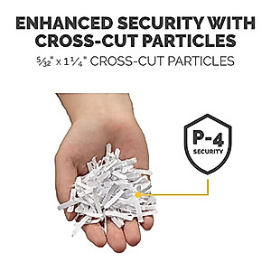 Fellowes LX85 12-Sheet, P4 Cross-Cut Home Office Paper Shredder with SafeSense