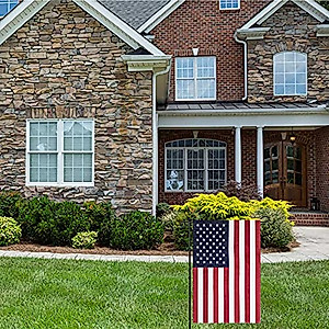 Homissor American Garden Flags 12.5 X 18.5 Inch- US USA Double Sided Small American Flag for Yard Banner Patriotic Outdoor Lawn Decoration(American Garden Flag)