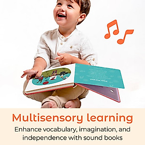 Cali's Books Rock Sound Books for Toddlers 1-3 - Musical Book for Toddlers 1-3 and 2- 4 with 6 Famous Rock Songs | Toddler Books for Little Rock Fans | Great Gift