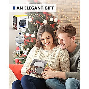 LENRUE Portable Bluetooth Speakers with Enhanced Bass and Stereo Sound, TWS, Bulti in Mic, TF Port, Wireless Speaker Portable for Phone, iPad, Mac, Tablet, Echo (Sliver)