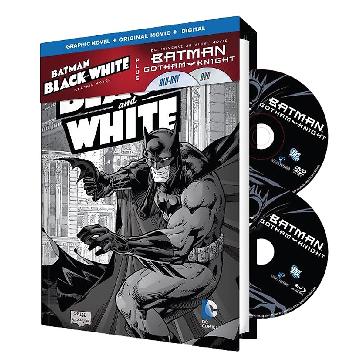 Batman Gotham Knight w/Batman Black & White Anthology Graphic Novel (Blu-ray/DVD/UV)