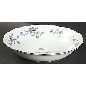 VINTAGE JOHANN HAVILAND BAVARIA BLUE GARLAND 8" SOUP BOWL (set 0f 4)