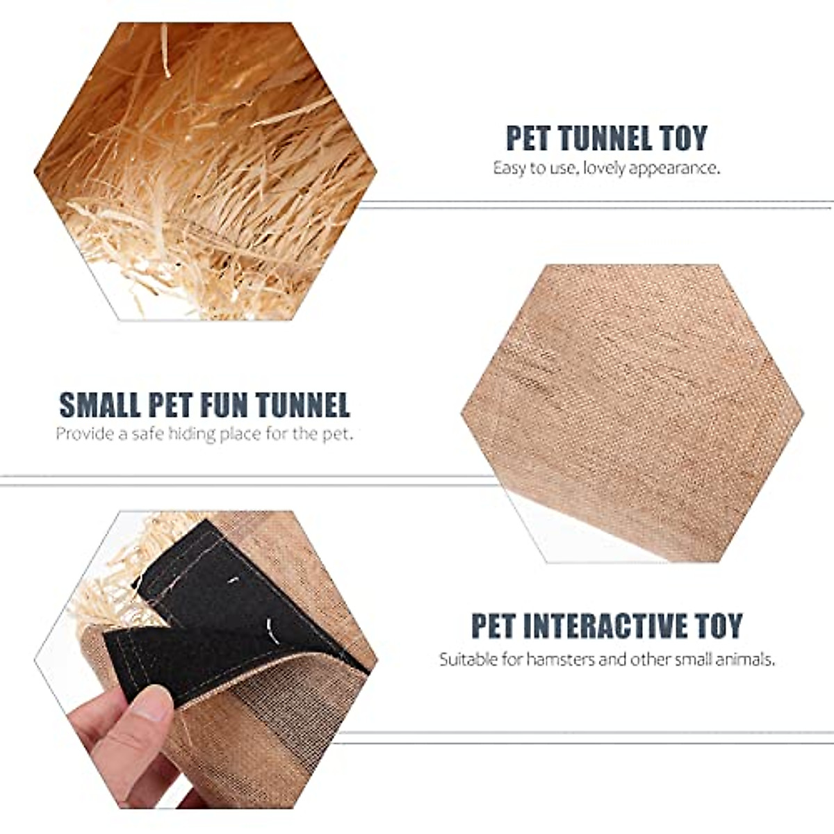 UKCOCO Hamster Tunnel Tube, Small Animals Hideout Nest DIY Arched Hiding Interactive Toy for Rabbit Squirrel Chinchilla Ferrets Rat
