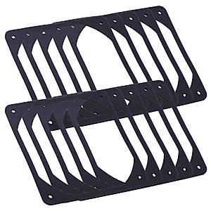szzijia 10pcs 120mm Black Anti-vibration Rubber Fan Gasket Silicone Shock Proof Absorption Pad For Computer PC Case