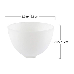 EXCEART Silicone Facial Mask Mixing Bowl 3Pcs Silicone Facial Mask Mixing Bowls DIY Facemask Mixing Mask Other Skincare Product Mixing Bowls