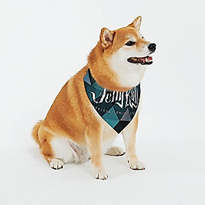 Jelly Rapper Rock Roll Dog Bandanas with Buckle Pet Triangle Scarf Washable Dog Collar Kerchief for Dogs Pet Accessories Double Sided for Puppy Holiday Pet Bandana for Christmas X-Large