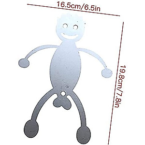 Beauty HAO Hot Dog Roaster, Stainless Steel Marshmallow Roaster, Novelty Barbecue BBQ Tools, Barbecue Forks Accessories for Campfire, Bonfire and Grill (Marshmallow Girl + Hot Dog Boy)-A, Silver