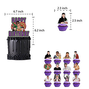 Birthday Party Supplies For peso pluma, Party Decorations Included Birthday banner, Cake Topper, Cupcake Topper, Balloon.