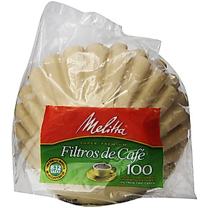Melitta Basket Coffee Filters, Natural Brown, 100 Count